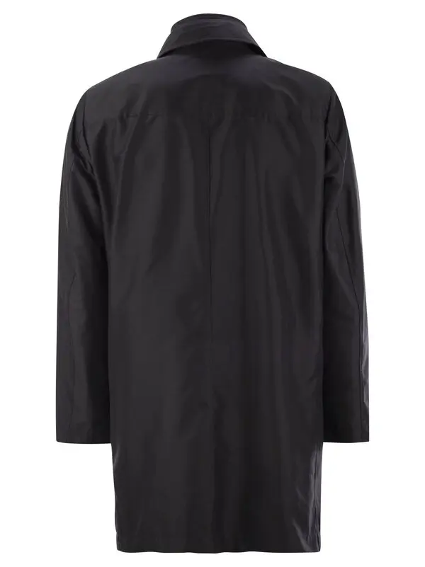 FAY Technical Cotton Morning Coat - Multicolor