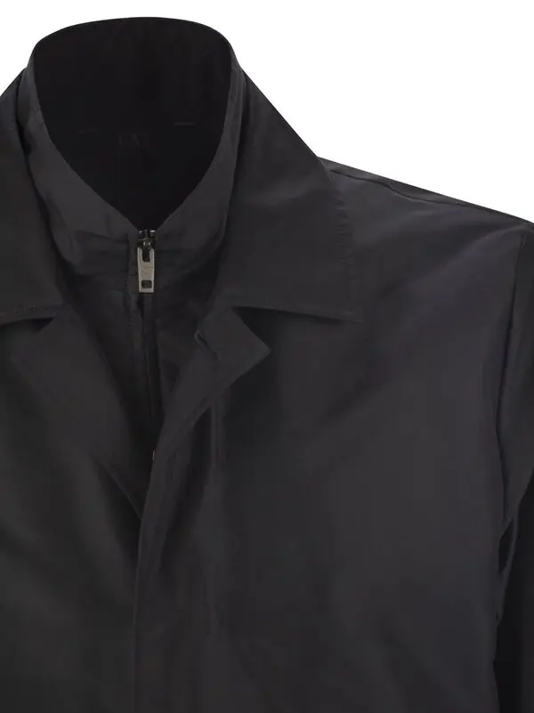 FAY Technical Cotton Morning Coat - Multicolor