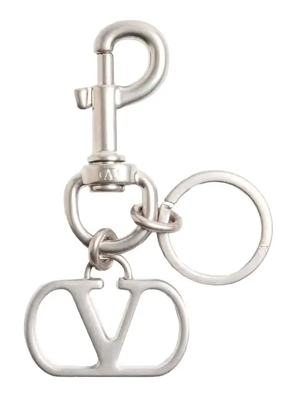 Valentino Garavani Brass Vlogo Charm Keyring - Multicolor