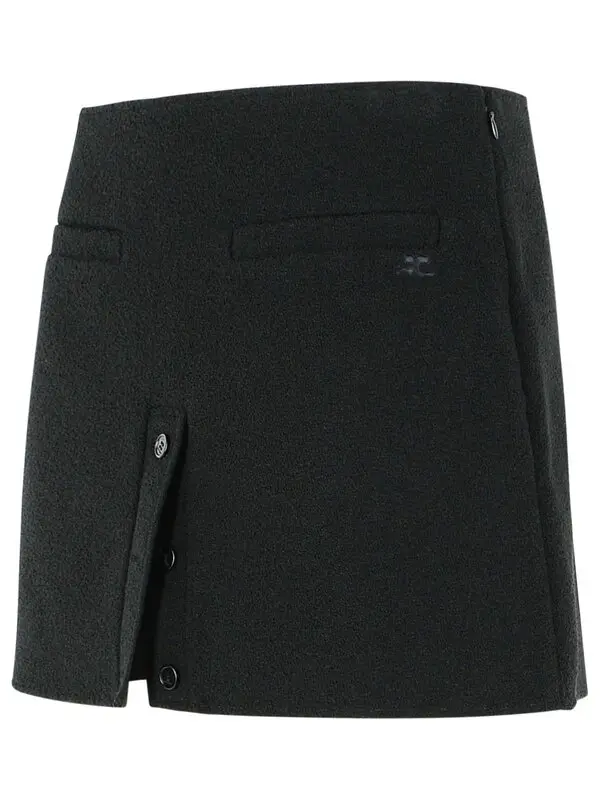 COURREGES Cotton Blend Miniskirt