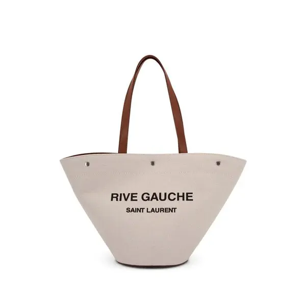 Saint Laurent Rive Gauche Tote Bag - Cream