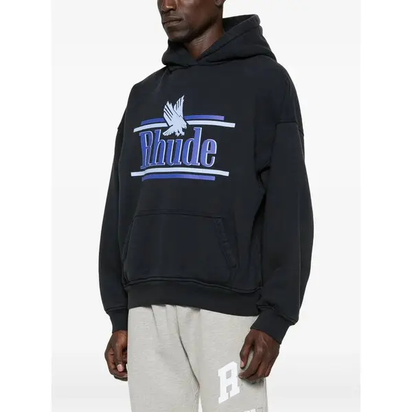 Rhude Cotton Printed Logo Hoodie
