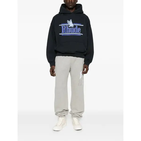 Rhude Cotton Printed Logo Hoodie