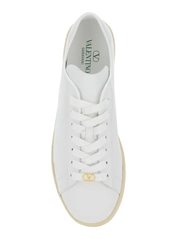 Valentino Garavani Royco Low Top Sneakers With Vlogo Detail - White