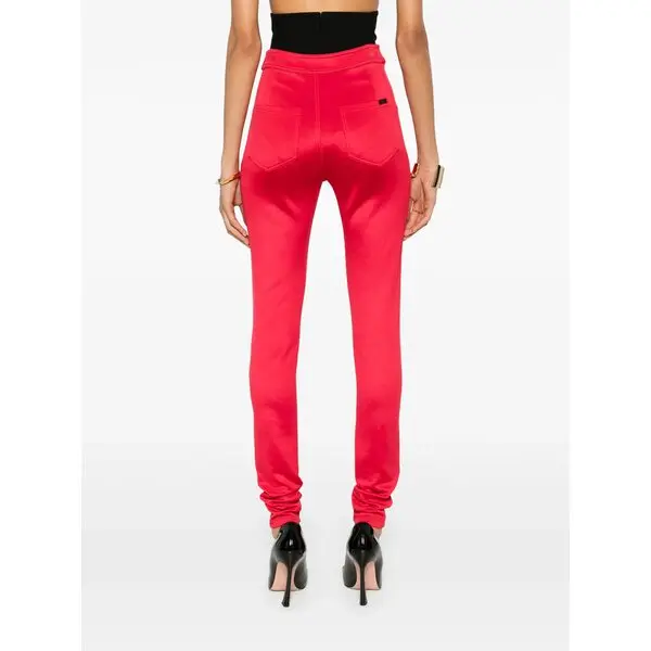 Saint Laurent High Waisted Skinny Trousers