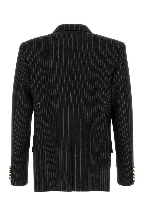 Valentino Garavani Embroidered Wool Blend Blazer