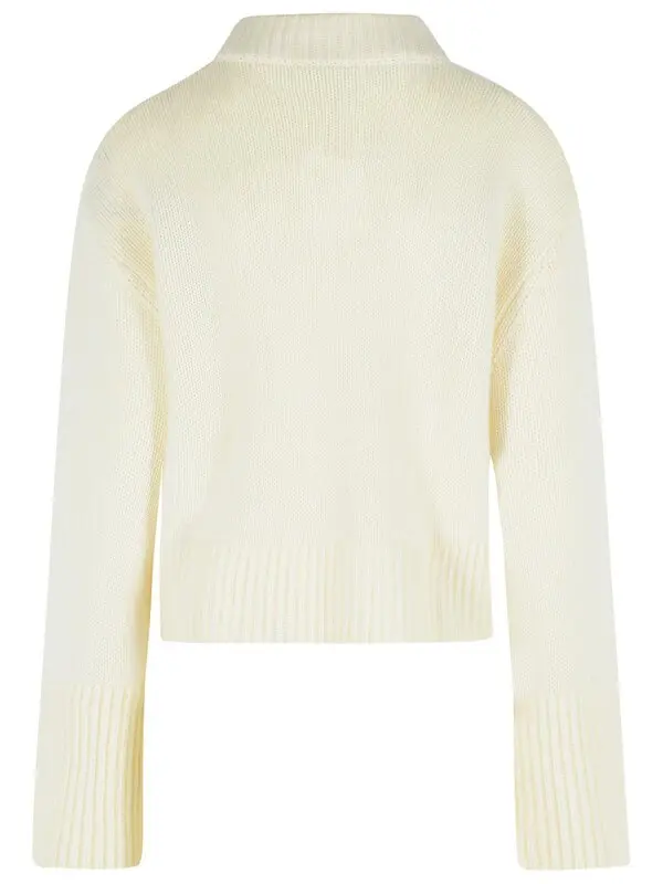 LISA YANG Cashmere Ribbed Crew Neck Pullover