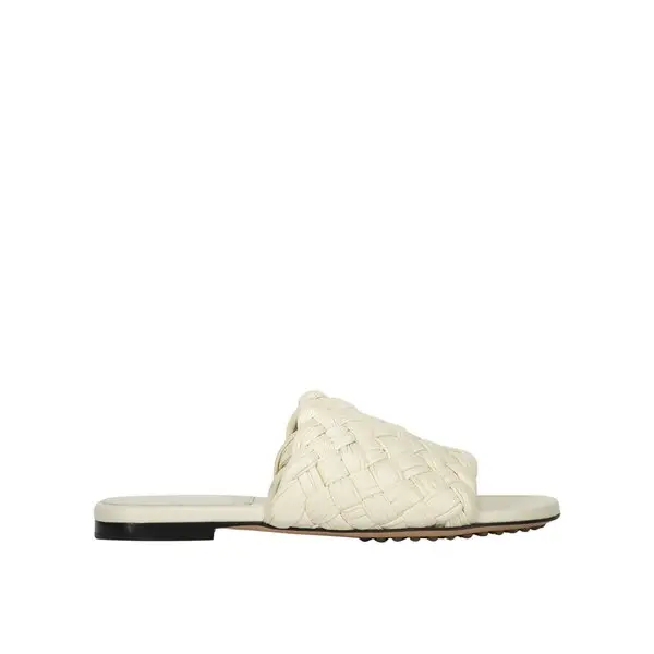 Bottega Veneta Woven Leather Square Toe Mules