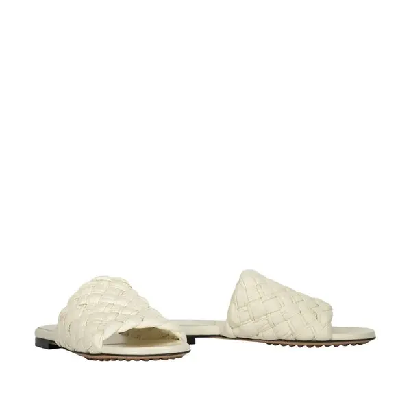 Bottega Veneta Woven Leather Square Toe Mules