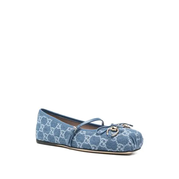 Gucci Gg Monogram Ballet Flats