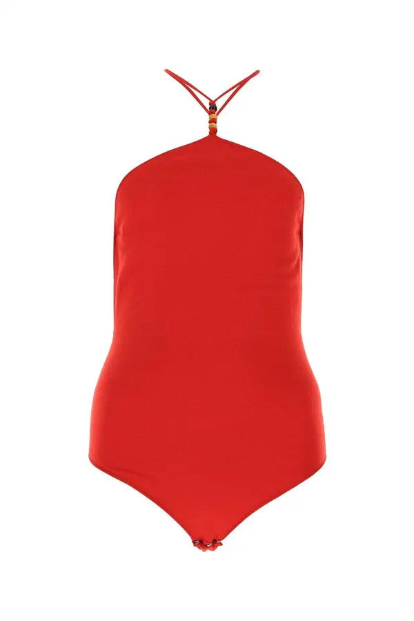 Bottega Veneta Stretch Cashmere Blend Bodysuit - Red