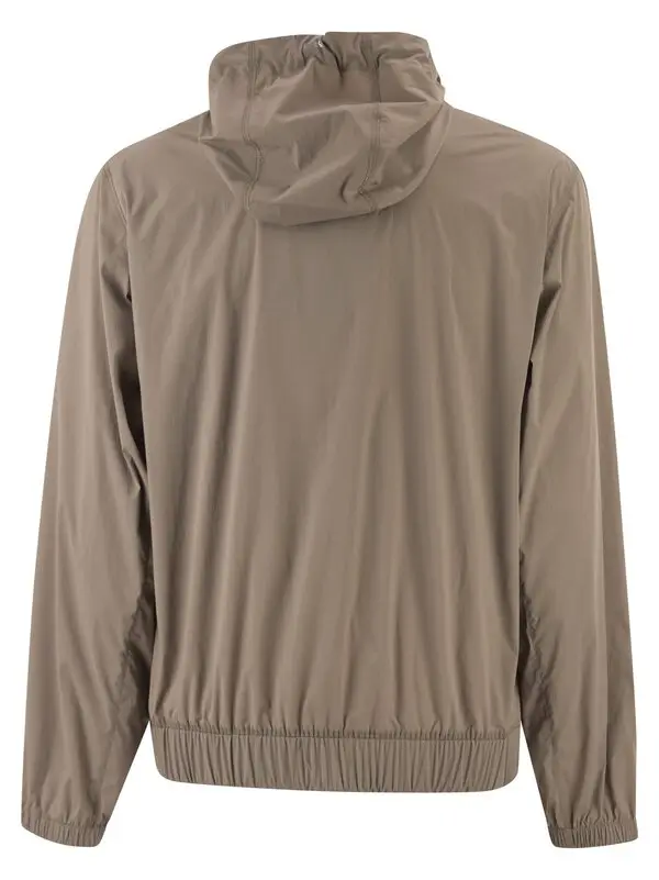 Herno Lightweight Stretch Nylon Hooded Zip-up Jacket - Multicolor