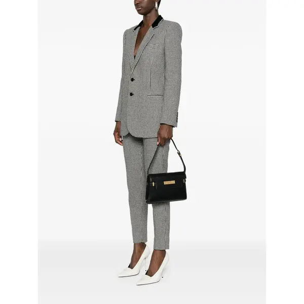 Saint Laurent Calf Leather Shoulder Bag - Black
