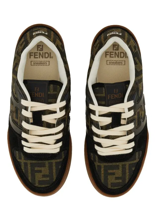 Fendi Low Top Sneakers - Black