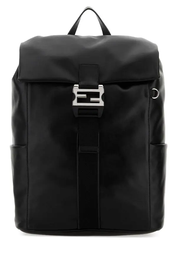 Fendi Leather Flux Backpack - Black