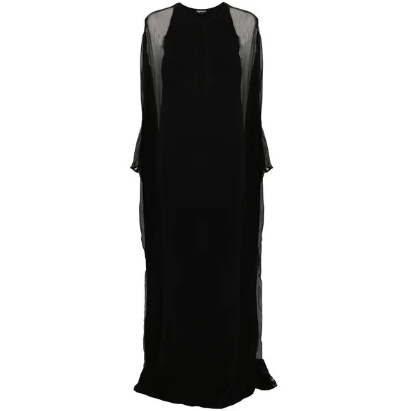 TOM FORD Silk Crepe Gown - Black