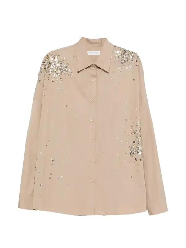 Dries Van Noten Embroidered Cotton Shirt