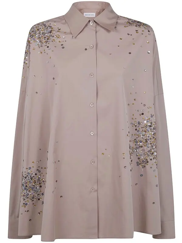 Dries Van Noten Embroidered Cotton Shirt
