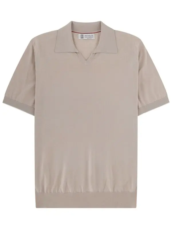 Brunello Cucinelli Maglia Polo In Cotone