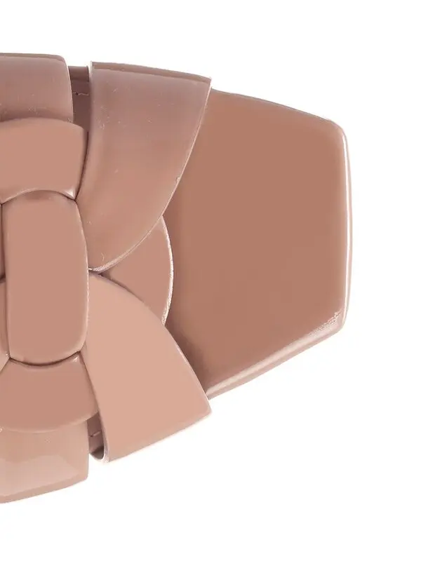 Saint Laurent Tribute Flat Leather Sandal - Multicolor