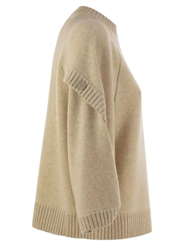 Max Mara Ampex Wool And Cashmere Oversized Sweater With Criss-cross Detail