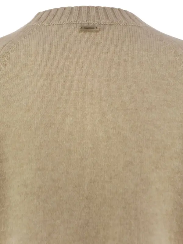 Max Mara Ampex Wool And Cashmere Oversized Sweater With Criss-cross Detail