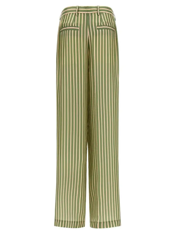 Dries Van Noten Penn Striped Cupro Pants