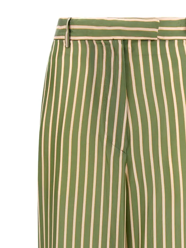 Dries Van Noten Penn Striped Cupro Pants