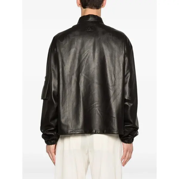Fendi Leather Bomber Jacket