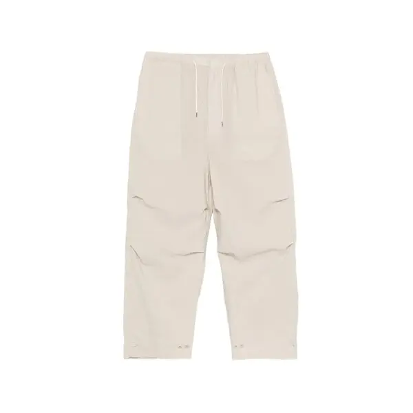 LEMAIRE Drawstring Waist Paneled Trousers With Buttoned Hem