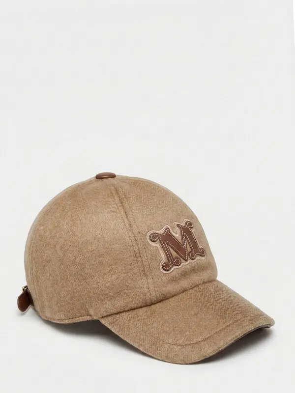 Max Mara Camel Cashmere Hat - Brown