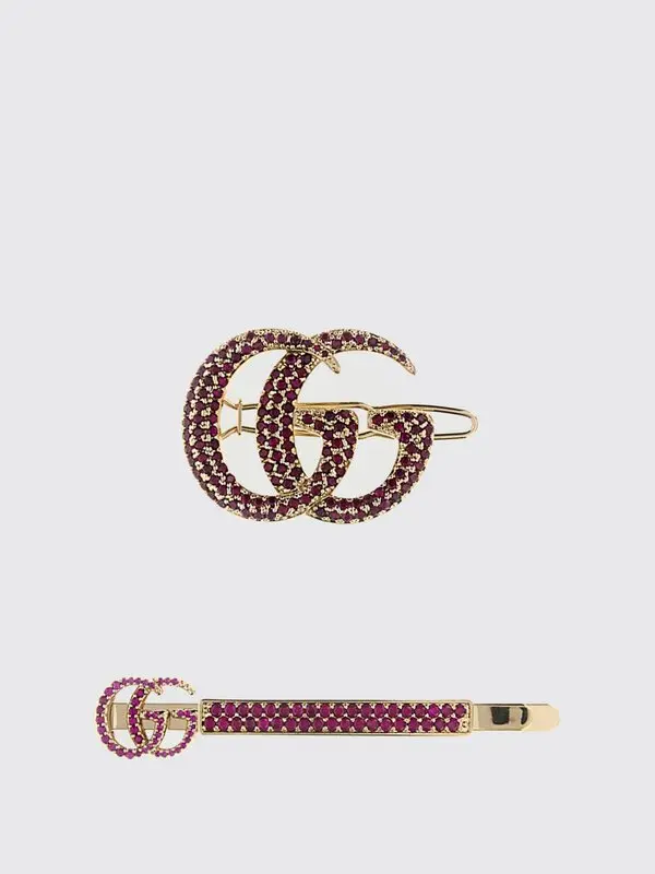 Gucci Interlocking G Hair Clip Set - Gold