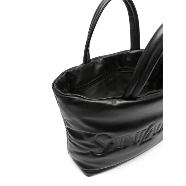 Saint Laurent Padded Leather Tote Bag - Black