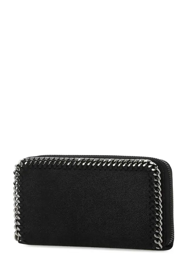 Stella McCartney Shaggy Deer Falabella Wallet - Black
