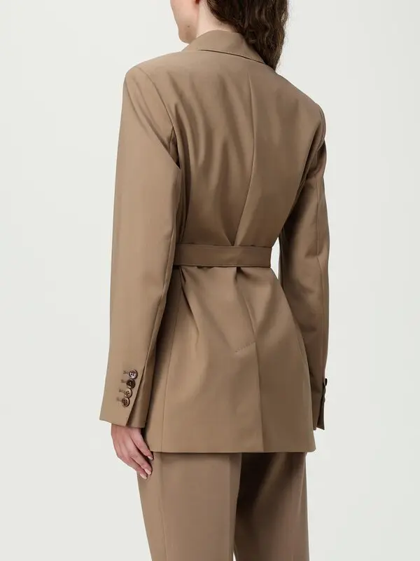 Max Mara Tailored Belted Jacket - Brown