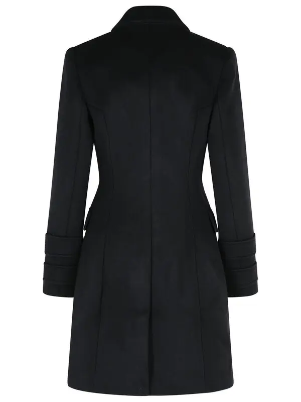 Balmain 10 Buttons Coat In Virgin Wool And Cashmere