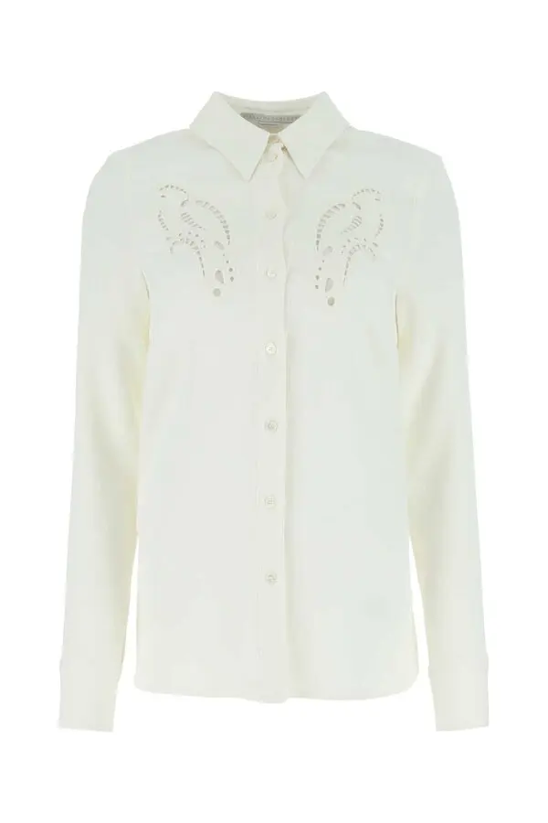 Stella McCartney Ivory Stretch Viscose Shirt - White