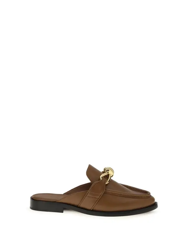 Bottega Veneta Astaire Leather Loafers - Brown