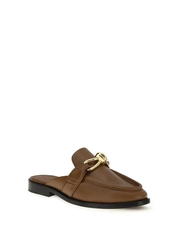 Bottega Veneta Astaire Leather Loafers - Brown