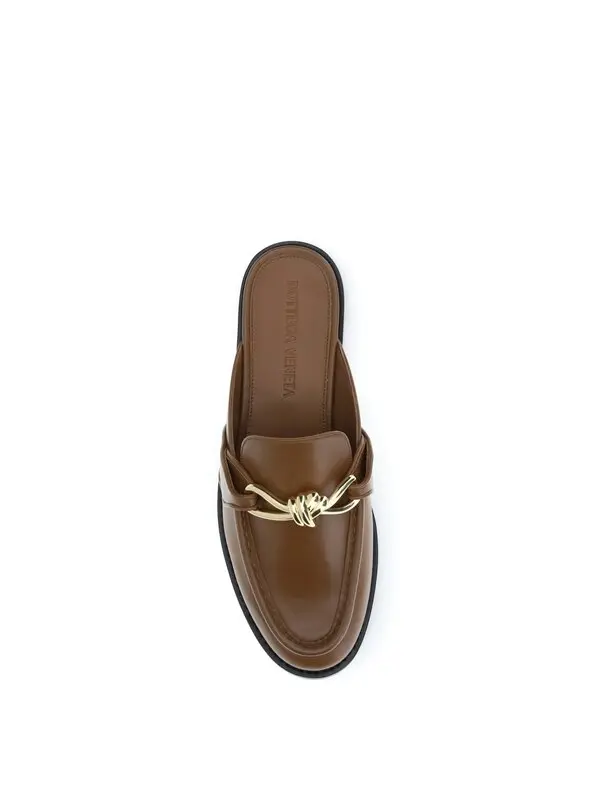 Bottega Veneta Astaire Leather Loafers - Brown