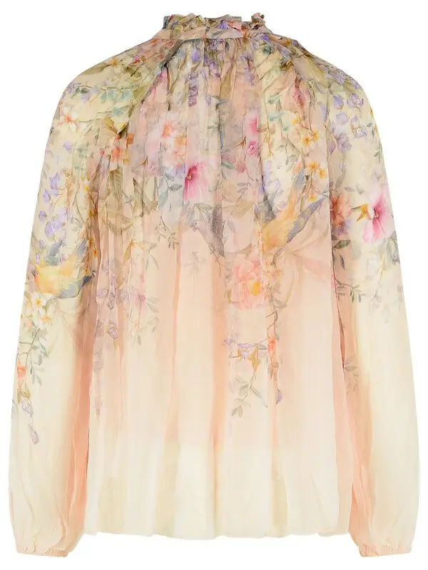 Zimmermann Rebellion Viscose Blouse - Pink