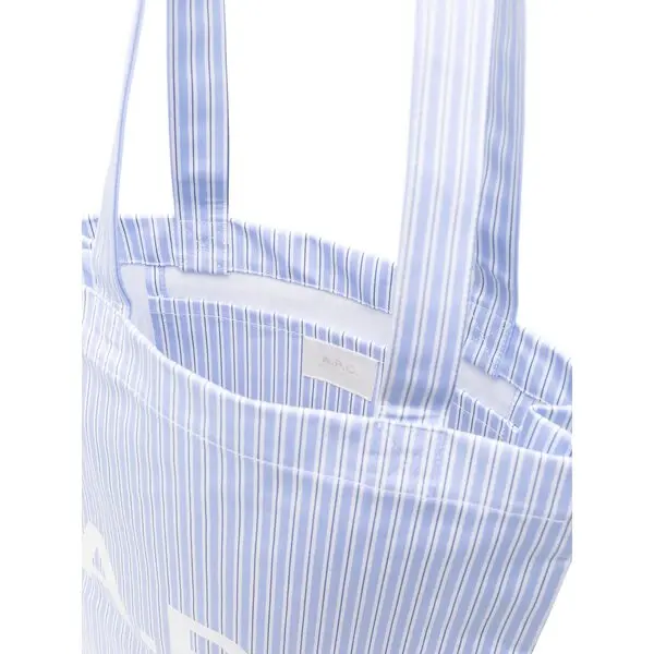 A.p.c. Striped Cotton Tote Bag
