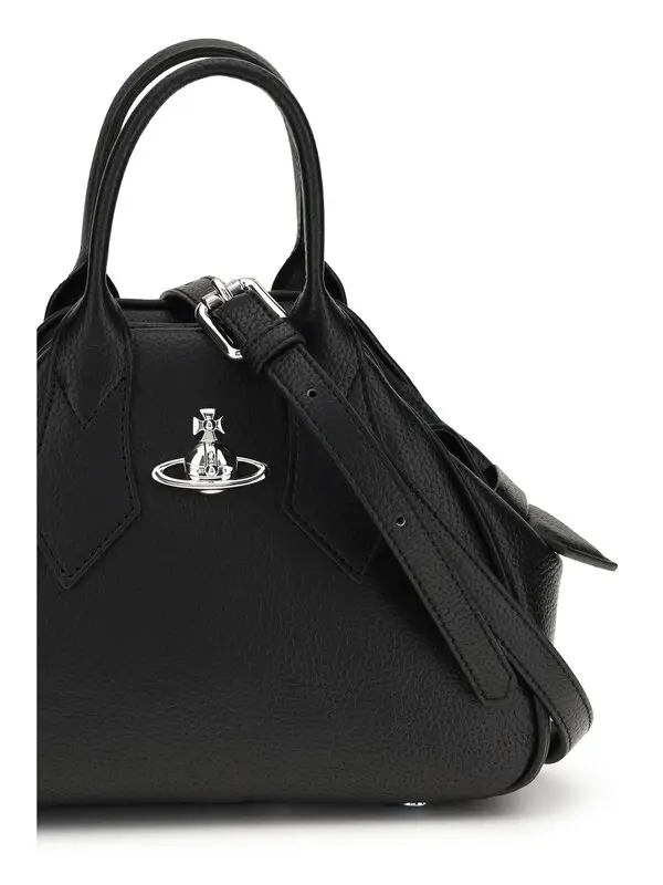 VIVIENNE WESTWOOD Small Yasmine Handbag With Orb Detail - Black