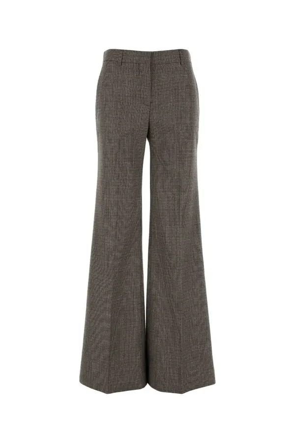 Stella McCartney Embroidered Wool Palazzo Pants - Multicolor