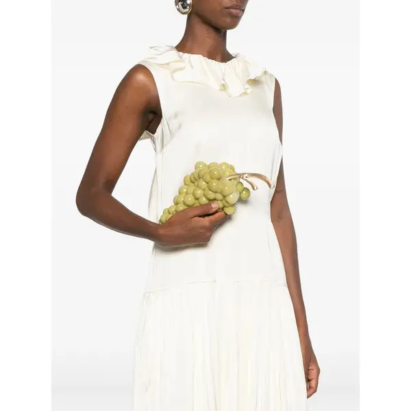Cult Gaia Acrylic Clutch With Chain Strap
