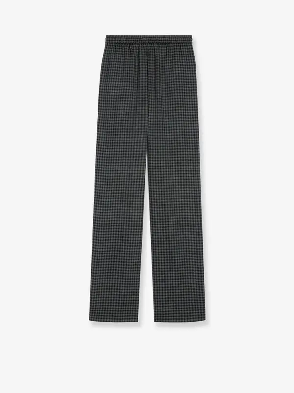 Celine Madras Wool And Cashmere Jogger Trousers