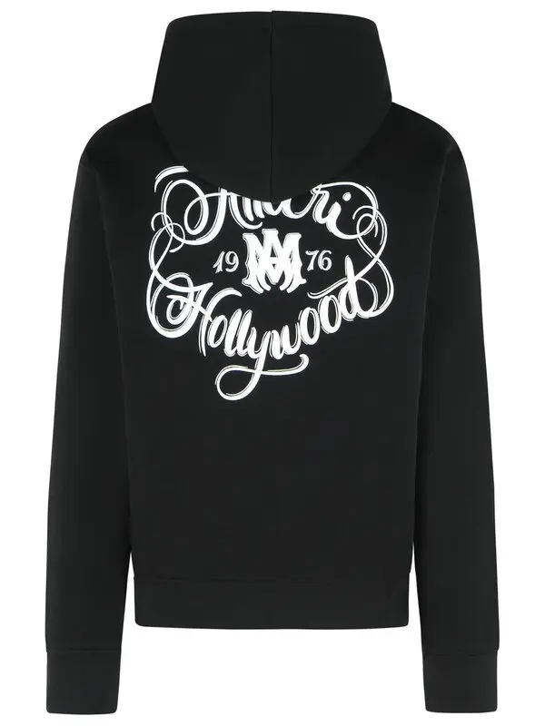Amiri Cotton Hooded Sweatshirt With Hollywood Logo