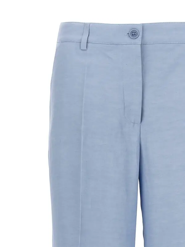 P.a.r.o.s.h Straight Leg Tailored Trousers - Blue