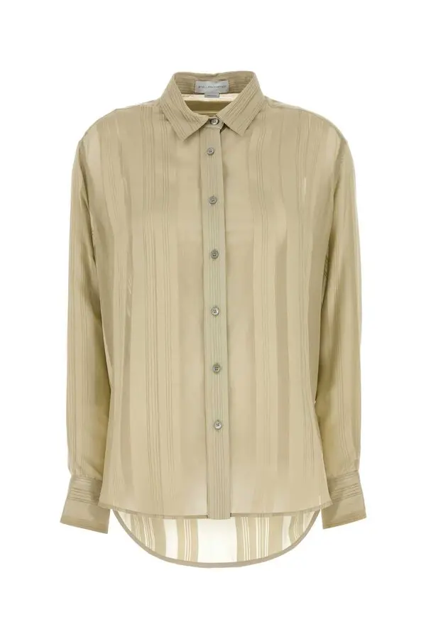 Stella McCartney Khaki Silk Shirt - Green
