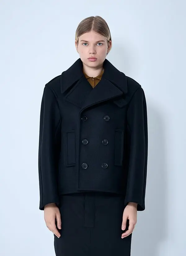 Saint Laurent Double-breasted Wool Coat
